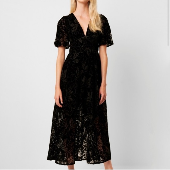 French Connection | Dresses | French Connection Hanna Velvet Maxi Dress ...